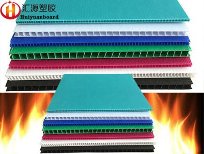 China Good Toughness 6mm Correx Fire Retardant Sheets for sale