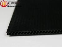China Anti Static Waterproof Black Corrugated Plastic Sheets 4x8 for sale