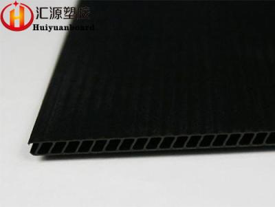 China Anti Static Waterproof Black Corrugated Plastic Sheets 4x8 for sale