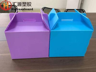 China Non Toxic Reusable Corrugated Plastic Box , Corrugated Plastic Packaging Boxes for sale