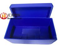 China Heavy Duty 1200gsm Corrugated Plastic Box With Lid for sale