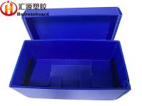 China 1200gsm Foldable Corrugated Plastic Box , Corrugated Plastic Storage Boxes for sale