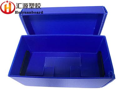 China 1200gsm Foldable Corrugated Plastic Box , Corrugated Plastic Storage Boxes for sale
