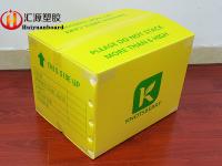 China Yellow Corrugated Plastic Packaging Boxes , Corrugated Plastic Moving Boxes for sale