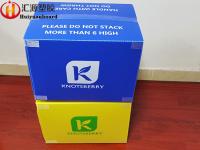 China Printable Reusable Yellow Corrugated Plastic Totes for sale