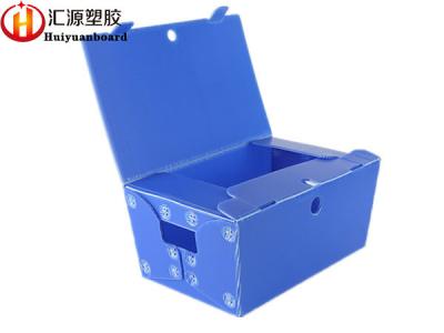 China Environmental Corrugated Plastic Totes , Corrugated Plastic Box With Lid for sale