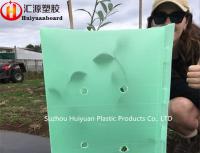 China Light Green Corrugated Plastic Tree Trunk Protectors for sale