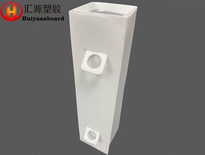 China Custom Square White 2mm Corrugated Plastic Tree Guards for sale
