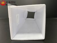 China Custom Square White 2mm Corrugated Plastic Tree Guards for sale