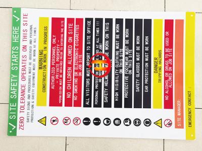 China Corona Treated corrugated plastic signs with Multi-Color Printing for sale
