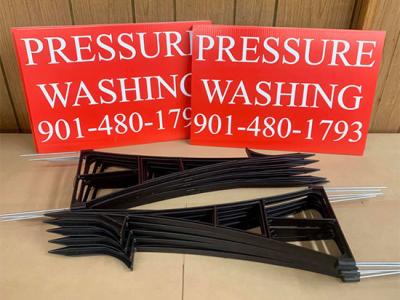 China Reusable Corrugated Plastic Sign Boards With Stakes for sale