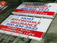 China Reusable Corrugated Plastic Sign Boards With Stakes for sale