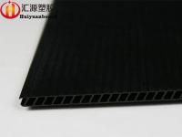 China Impact Resistant Black Corrugated Plastic Boards Polypropylene Correx Sheets for sale