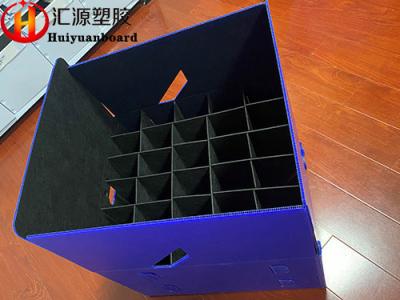 China Foldable PP Corrugated Plastic Dividers , Reusable Corrugated Plastic Boxes for sale