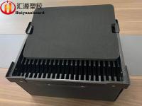 China Impact Resistant Black ESD Corrugated Box With Divider for sale