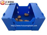 China Vegetables Fruits PP Corrugated Plastic Storage Boxes for sale