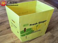 China Impact Resistant Corrugated Plastic Packaging Boxes For Fresh Ginger for sale