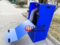 China Customized Impact Resistant Corrugated Plastic Box For Clothes Moving for sale