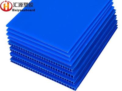 China Blue Corrugated Plastic Sheets Coroplast Board 6mm 8mm 10mm 12mm for sale