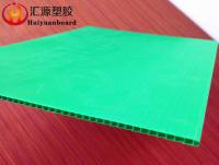 China Impact Resistant Green PP Corrugated Plastic Sheets Waterproof for sale