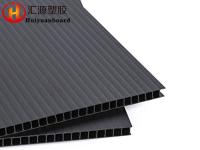 China Corrosion Resistant Black ESD Corrugated Plastic Sheet 5mm Thickness for sale