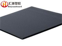 China Corrosion Resistant Black ESD Corrugated Plastic Sheet 5mm Thickness for sale