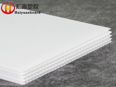 China Custom Flame Retardant White Corrugated Plastic Sheets 180GSM for sale