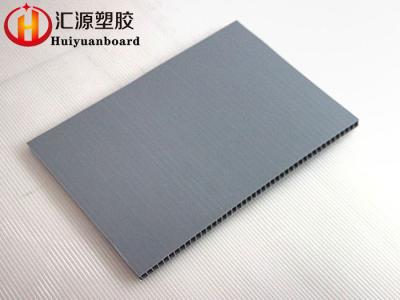 China Super Light Custom Size Grey PP Corrugated Plastic Sheets Fireproof for sale
