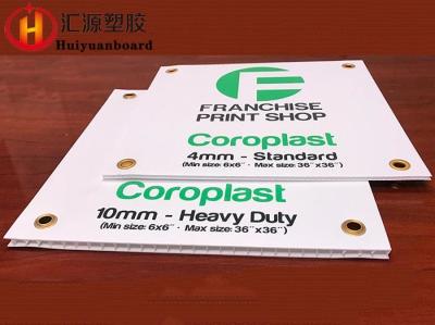 China Silk Printing Eco Friendly Corrugated Plastic Signs In Advertising for sale