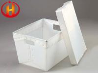 China White 600GSM Corrugated Plastic Packaging Boxes Frame Retardant for sale