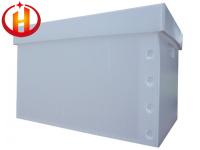 China White 600GSM Corrugated Plastic Packaging Boxes Frame Retardant for sale