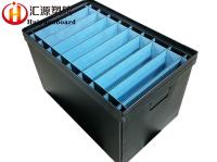 China Blue Shock Resistant Corrugated Plastic Box With Dividers 3mm Thickness for sale