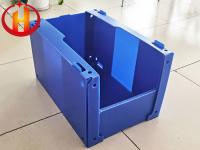 China Blue Stackable Strong Polypropylene Corrugated Plastic Bin Fireproof for sale