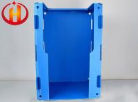 China Blue Stackable Strong Polypropylene Corrugated Plastic Bin Fireproof for sale