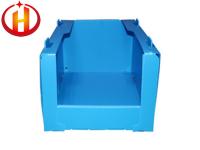 China Blue Stackable Strong Polypropylene Corrugated Plastic Bin Fireproof for sale