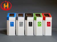 China Printable Corrosion Proof PP Corrugated Plastic Trash Bins Foldable for sale