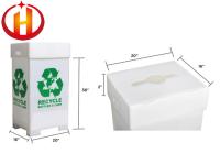 China Printable Corrosion Proof PP Corrugated Plastic Trash Bins Foldable for sale