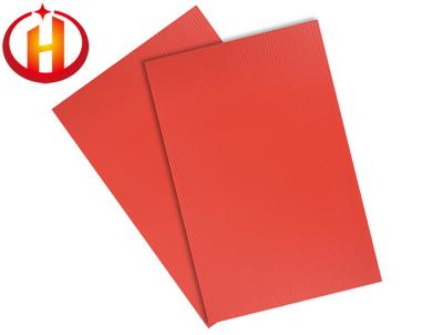 China Red Wear Resisting 3mm PP Corrugated Plastic Sheets Fireproof for sale