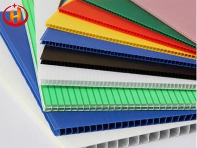 China Colorful Non Toxic Polypropylene Corrugated Plastic Sheet For Packaging for sale