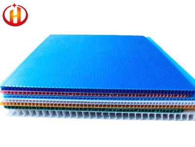 China Eco Friendly Smooth Blue Corrugated Plastic Sheets Corrosion Resistant for sale