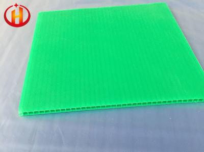 China ShockProof 200GSM Green Corrugated Plastic Sheets Eco Friendly for sale