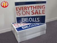 China Multi Color Recycled Coroplast Corrugated Plastic Signs UV Printing for sale