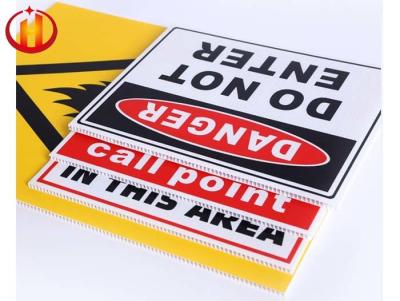 China Multi Color Recycled Coroplast Corrugated Plastic Signs UV Printing for sale