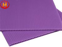 China 300gsm Purple Correx Corrugated Floor Protection Sheets for sale