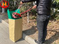 China 4mm Foldable Corrugated Plastic Box For Leaf And Lawn Chutes 1800GSM for sale