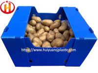 China Stackable Foldable Corrugated Plastic Box For Packaging Fruits Vegetables for sale