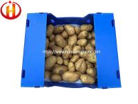 China Stackable Foldable Corrugated Plastic Box For Packaging Fruits Vegetables for sale