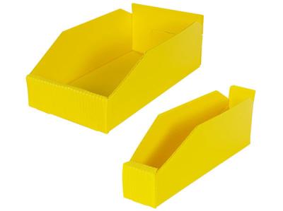 China Corrugated Plastic Drop Front Picking  Bins 400-1800gsm Waterproof for sale