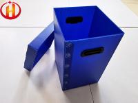 China UV Printing Corrugated Plastic Waste Bins 400gsm Recyclable for sale
