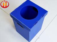 China UV Printing Corrugated Plastic Waste Bins 400gsm Recyclable for sale